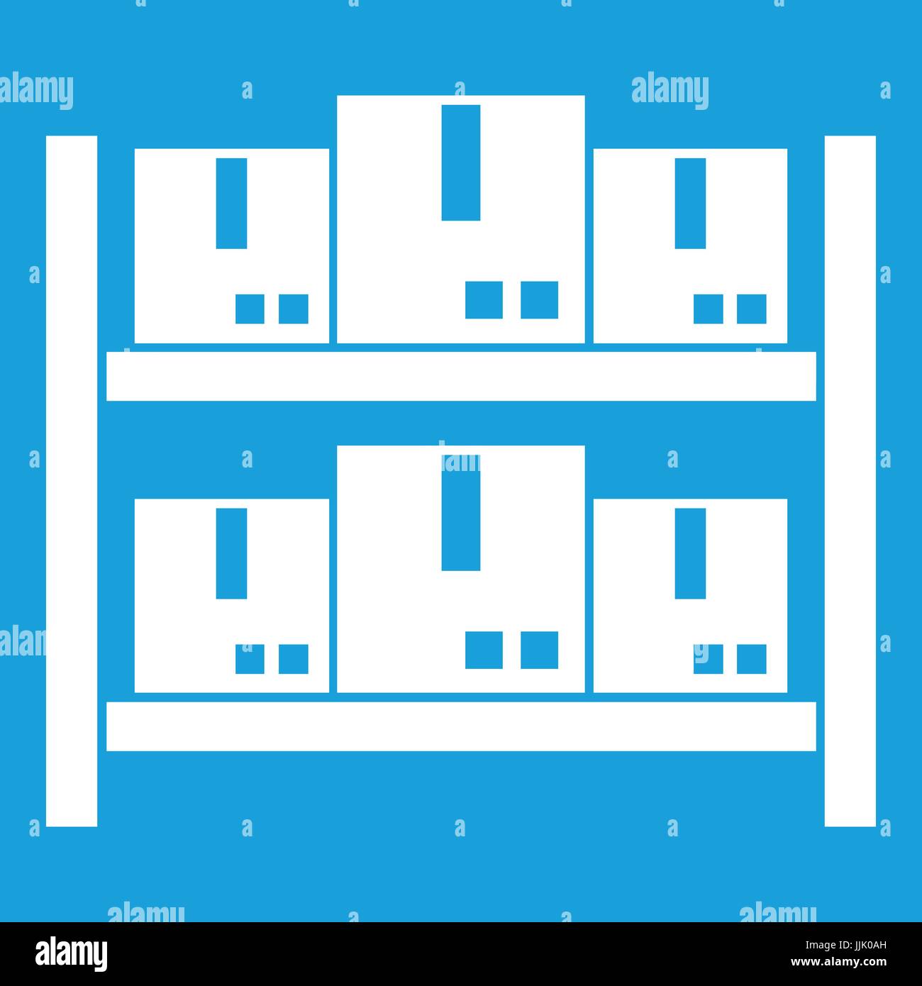 Storage of goods in warehouse icon white Stock Vector Image & Art - Alamy