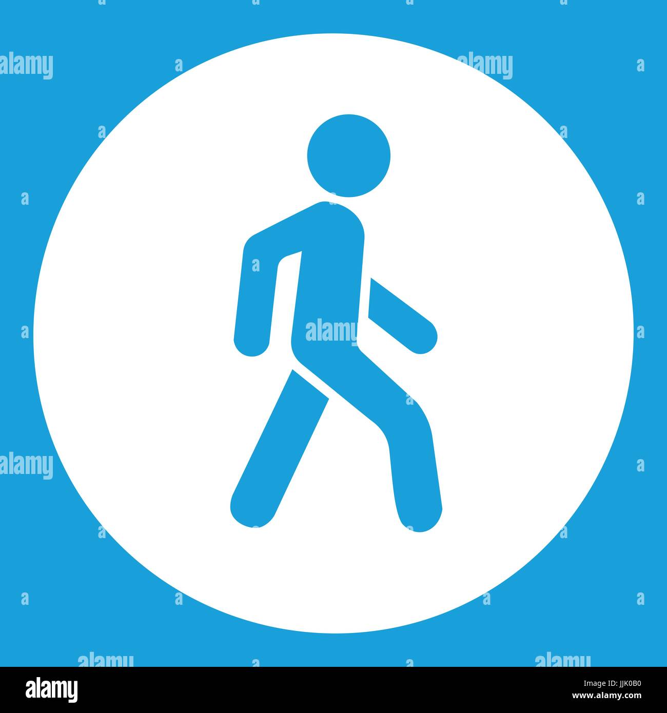 Pedestrians only road sign icon white Stock Vector Image & Art - Alamy