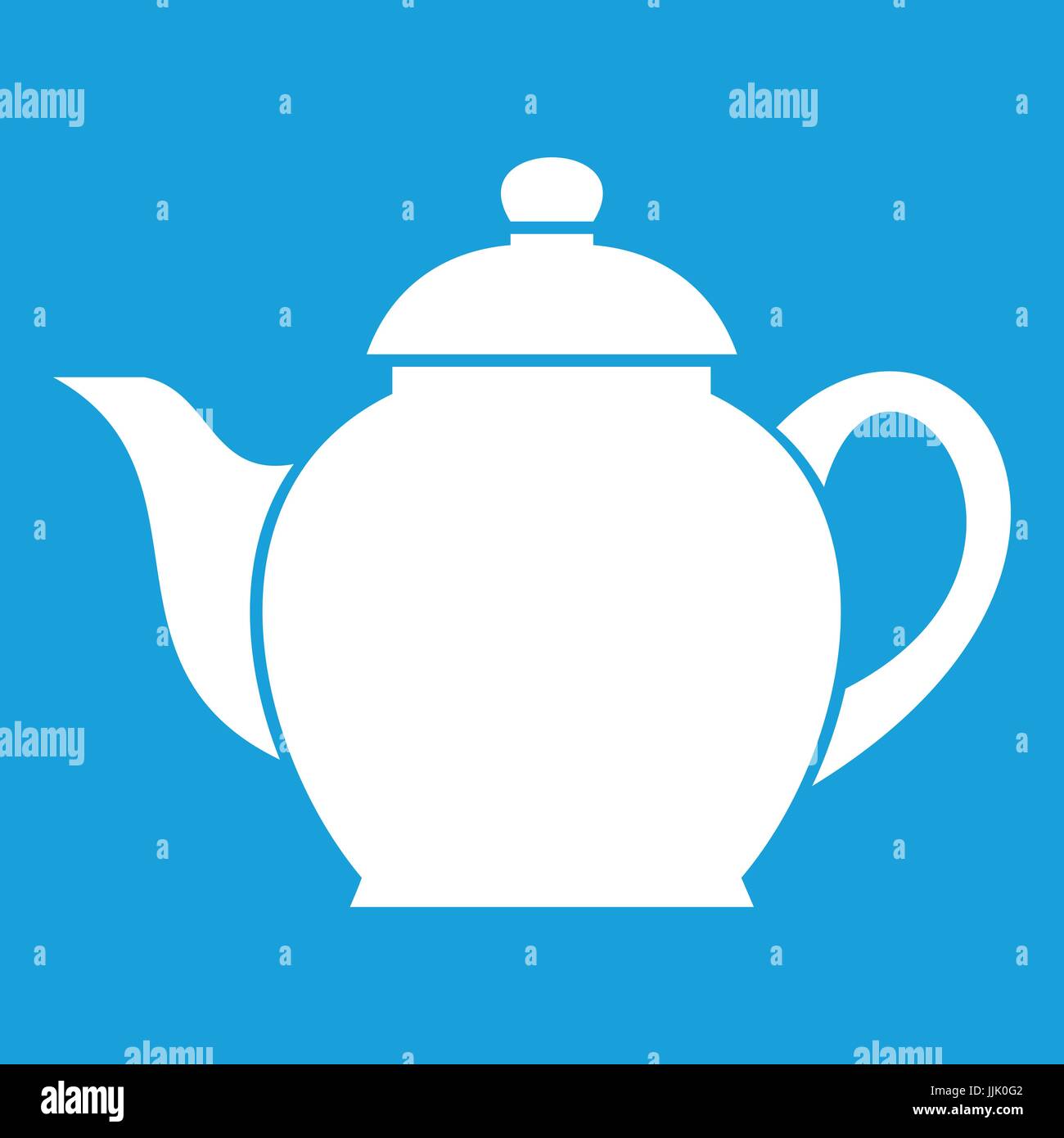 Teapot icon white Stock Vector Image & Art - Alamy