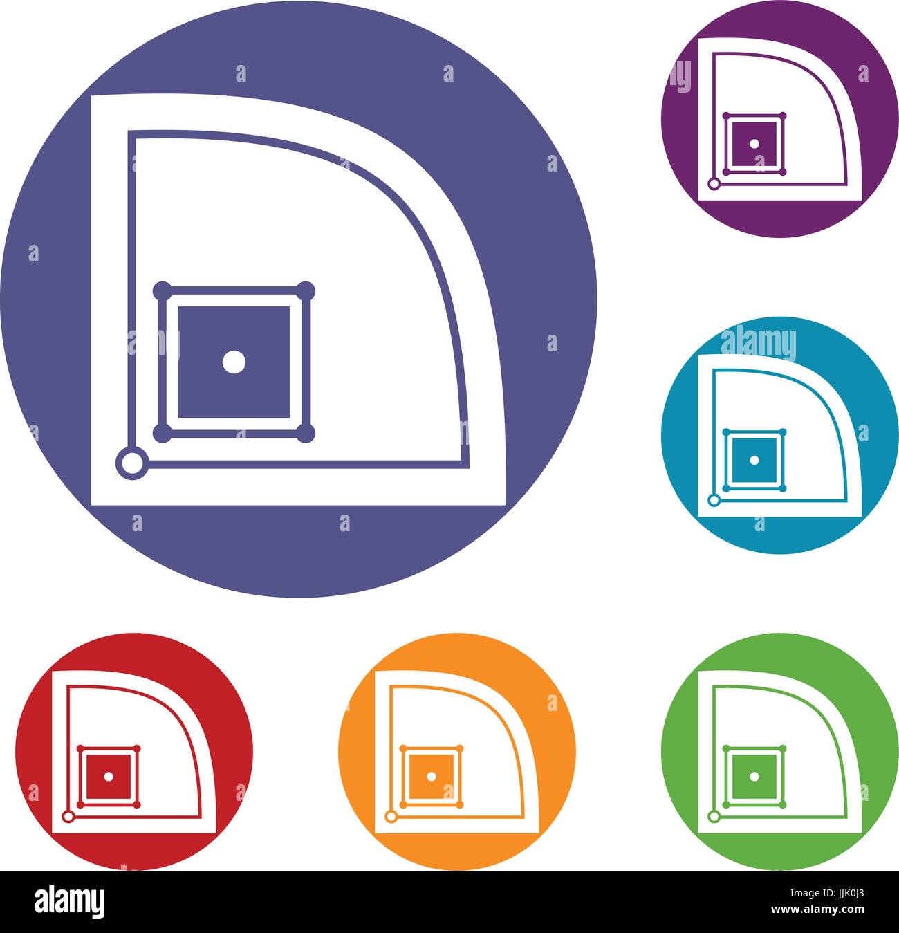 Baseball field icons set Stock Vector Image & Art - Alamy