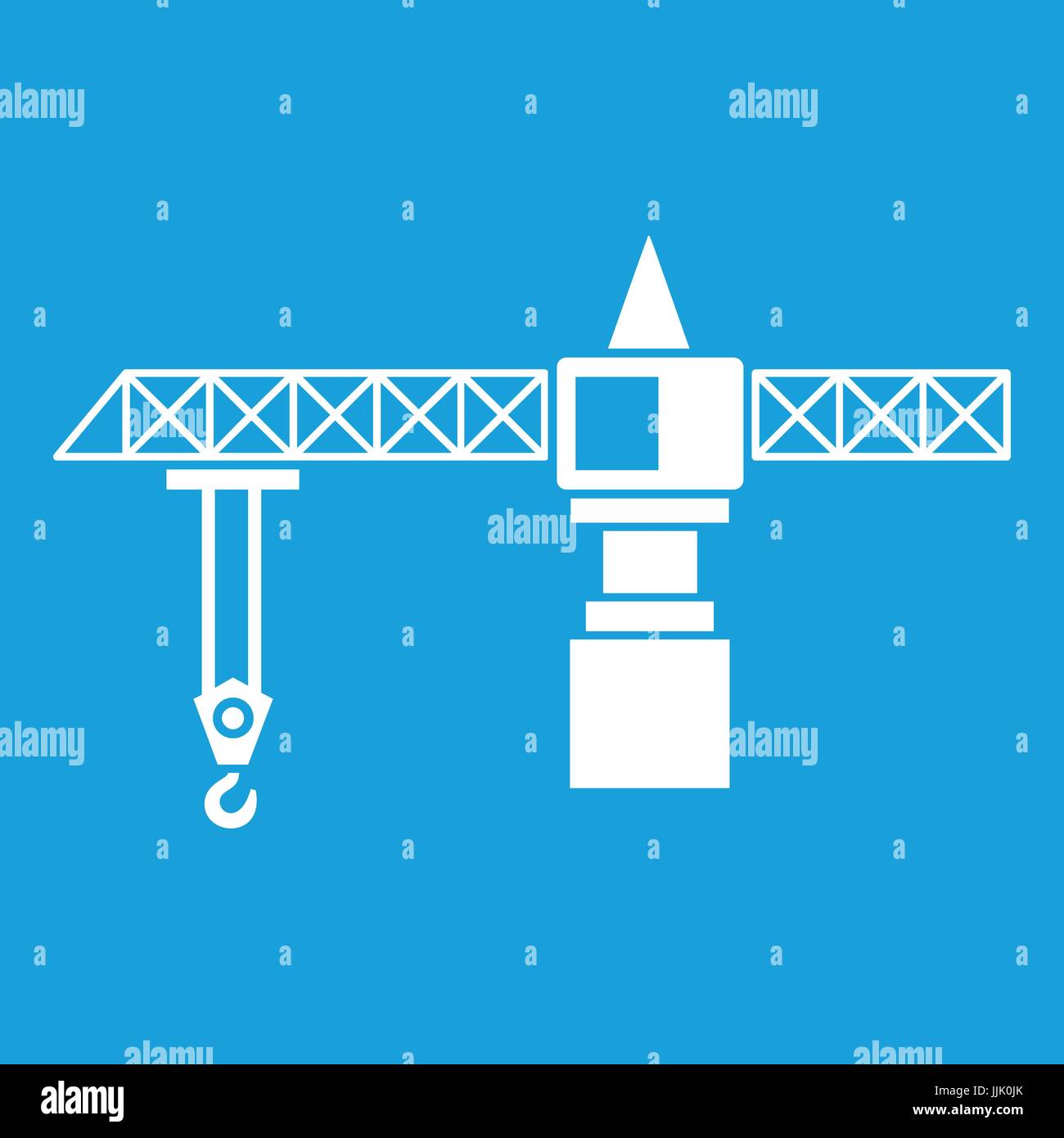 Crane icon white Stock Vector Image & Art - Alamy