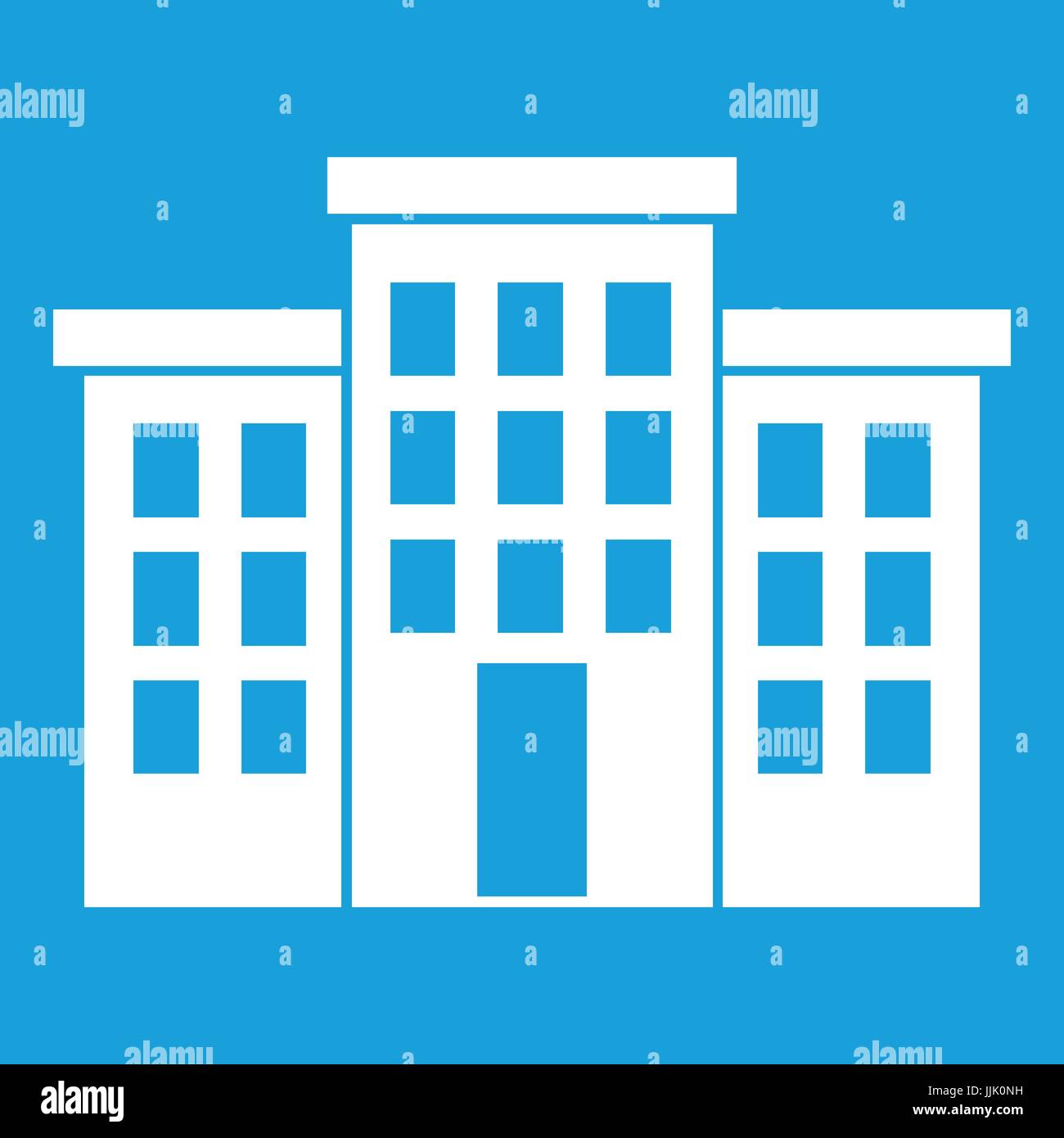 Building icon white Stock Vector Image & Art - Alamy