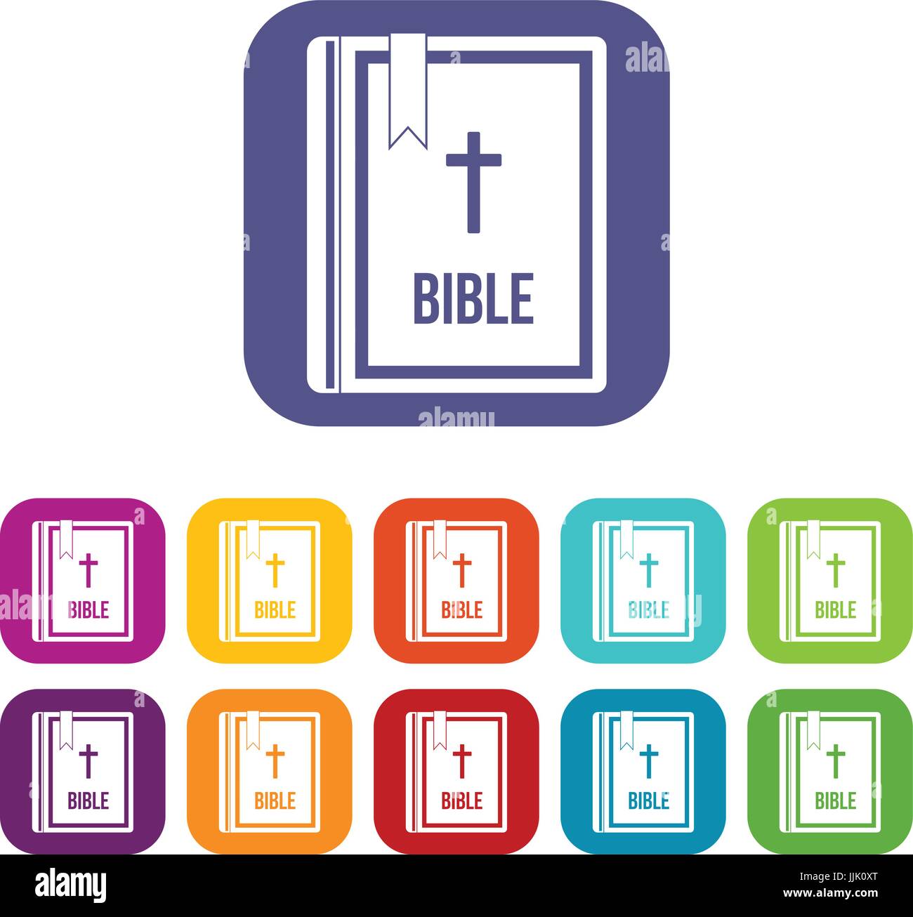 Bible icons set Stock Vector Image & Art - Alamy