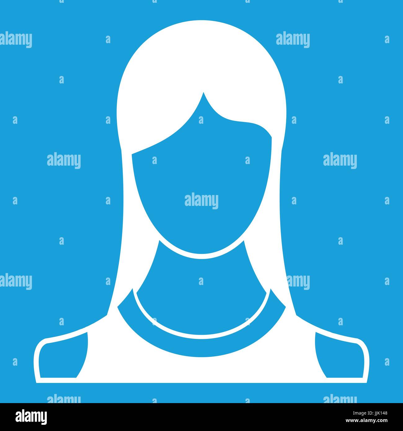 Woman icon white Stock Vector Image & Art - Alamy