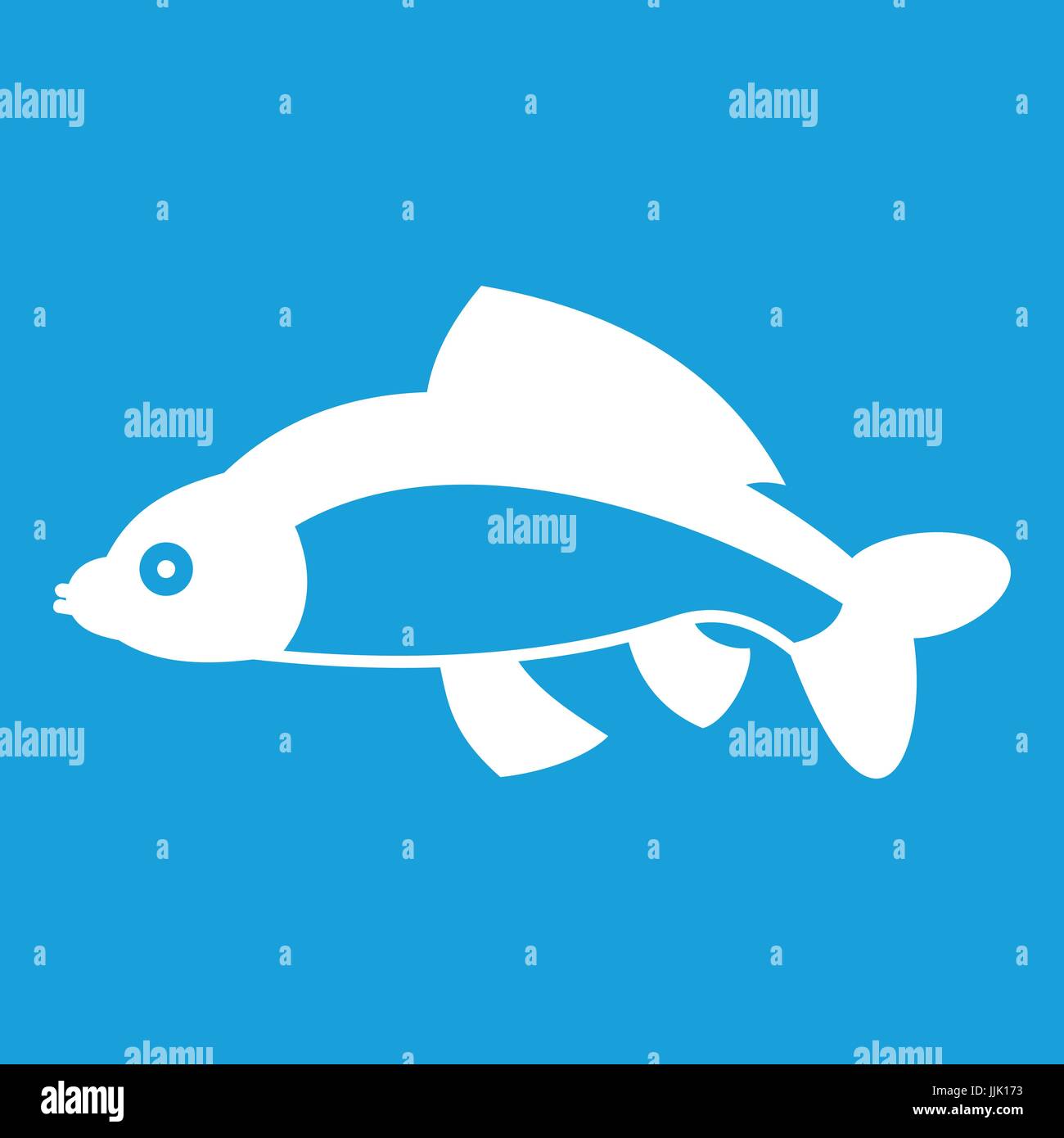 Fish icon white Stock Vector Image & Art - Alamy