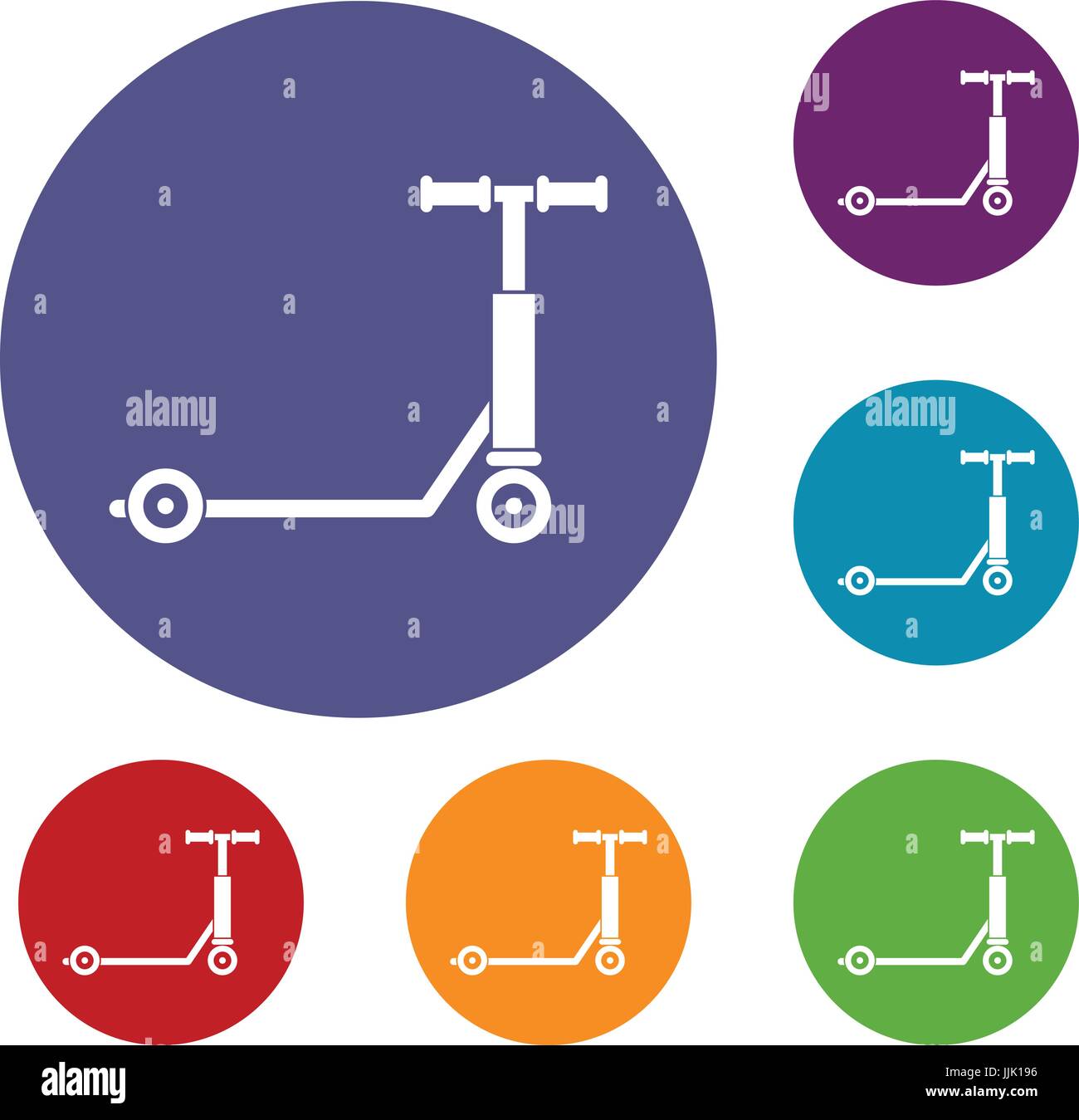 Scooter icons set Stock Vector Image & Art - Alamy