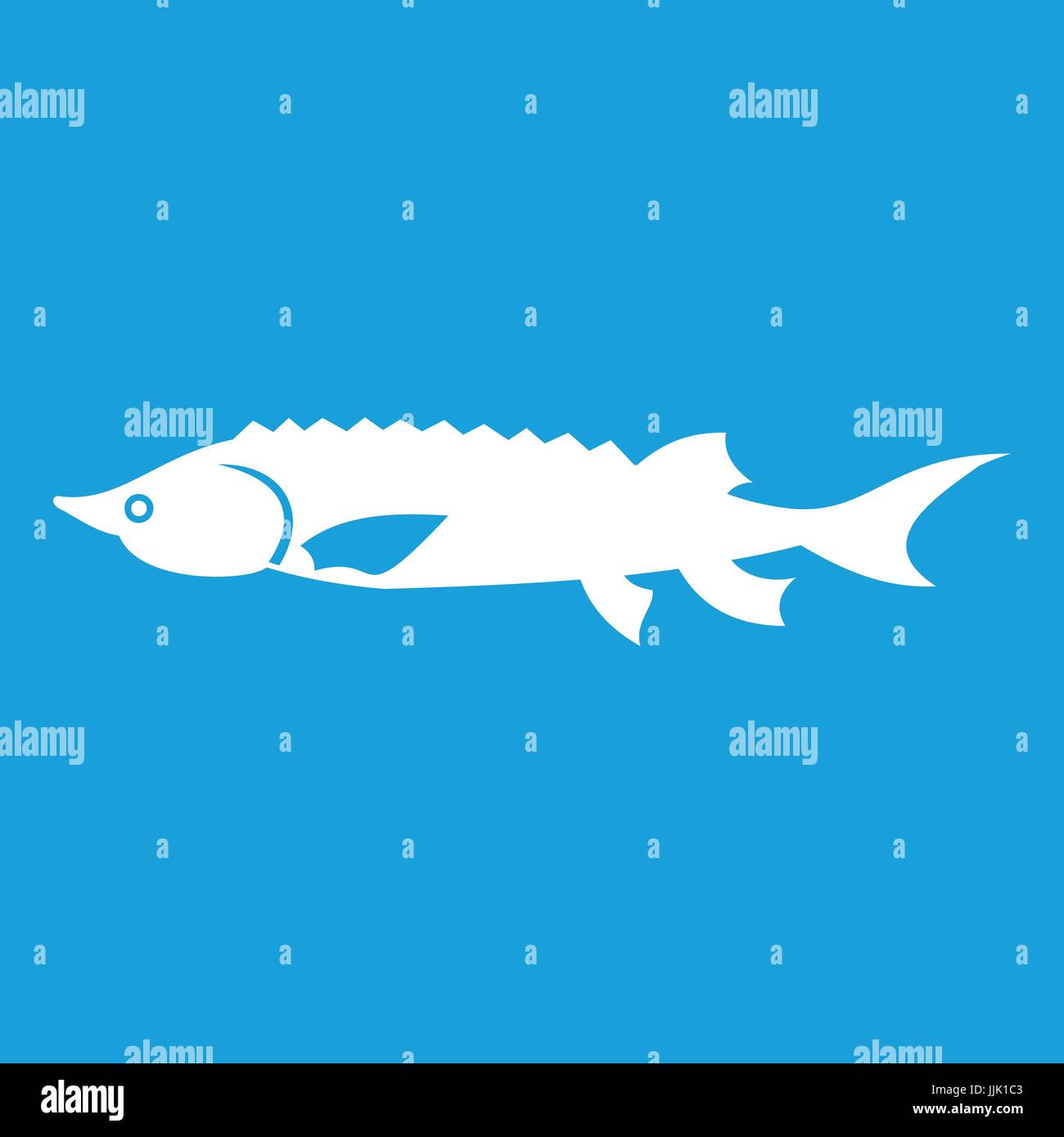 Sturgeon fish in a lake Stock Vector Images - Alamy