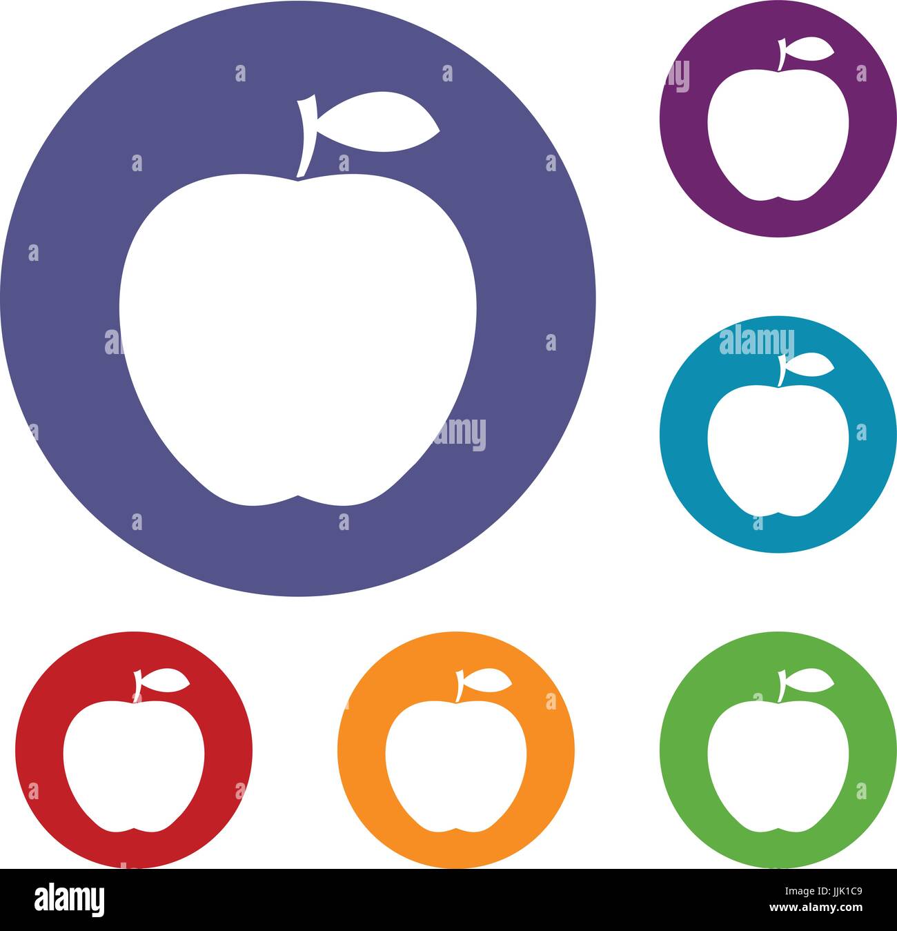 Apple icons set Stock Vector Image & Art - Alamy