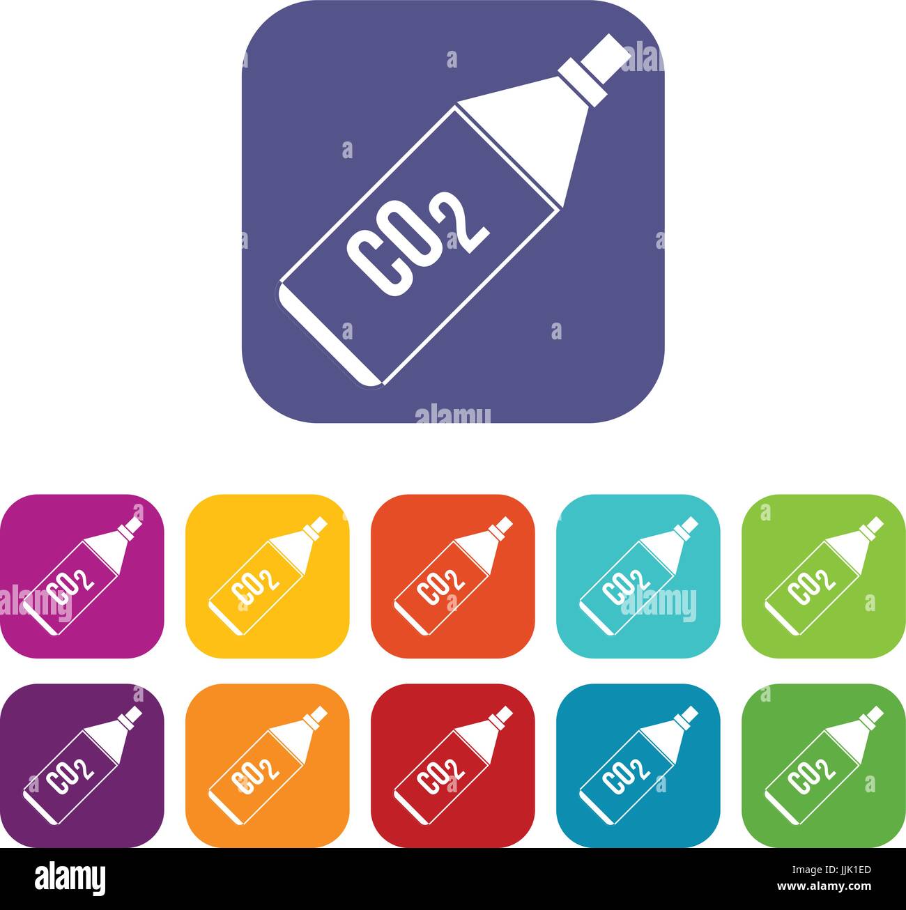 CO2 bottle icons set Stock Vector Image & Art - Alamy