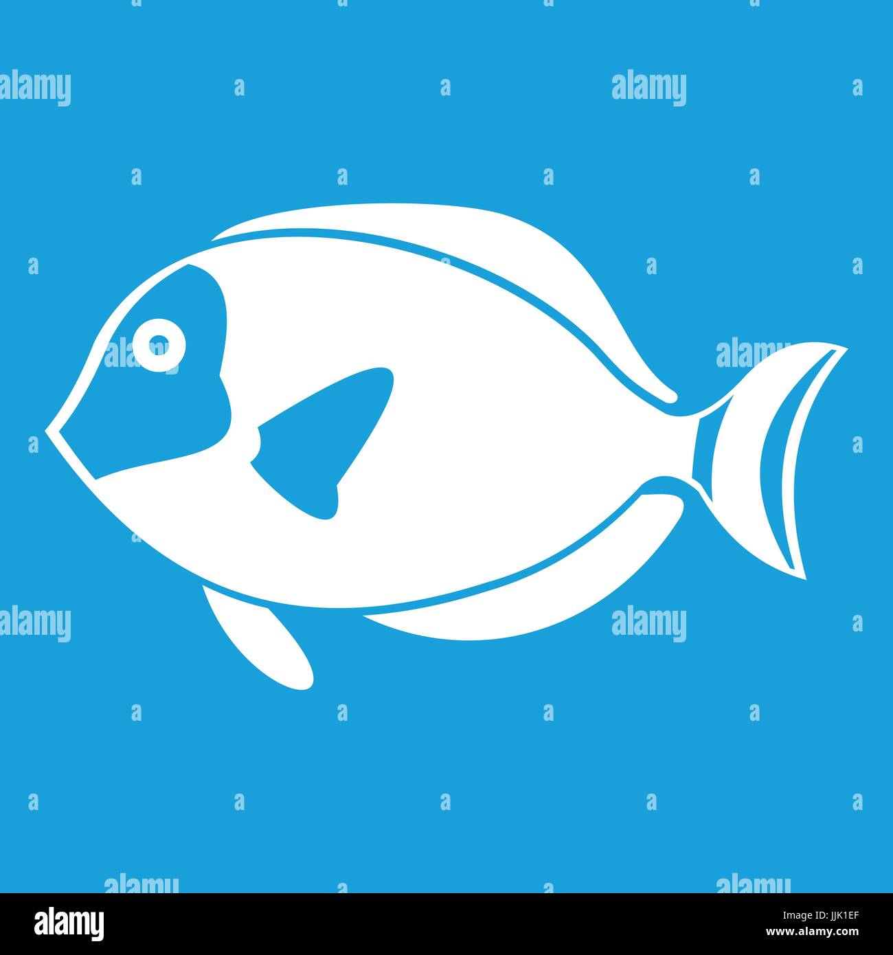 Surgeon fish icon white Stock Vector Image & Art - Alamy
