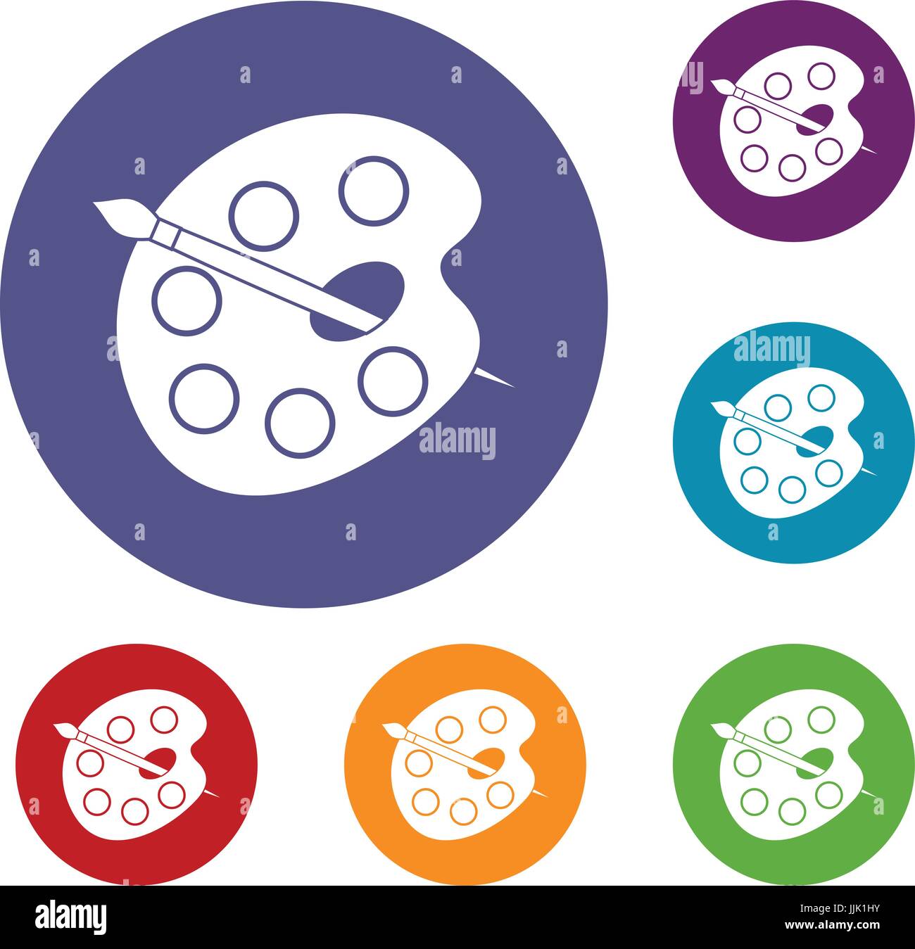 Palette icons set Stock Vector Image & Art - Alamy