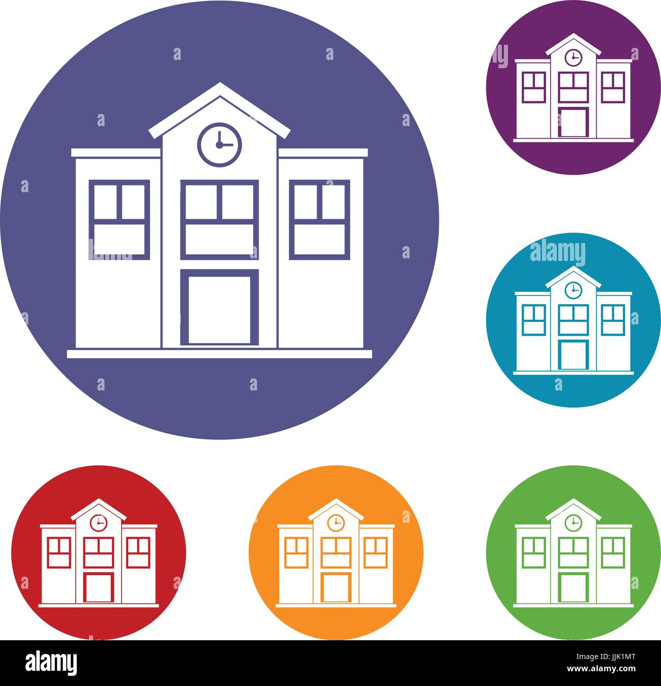 School icons set Stock Vector Image & Art - Alamy