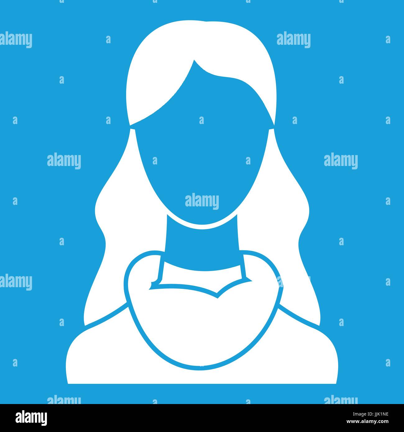 Woman icon white Stock Vector Image & Art - Alamy