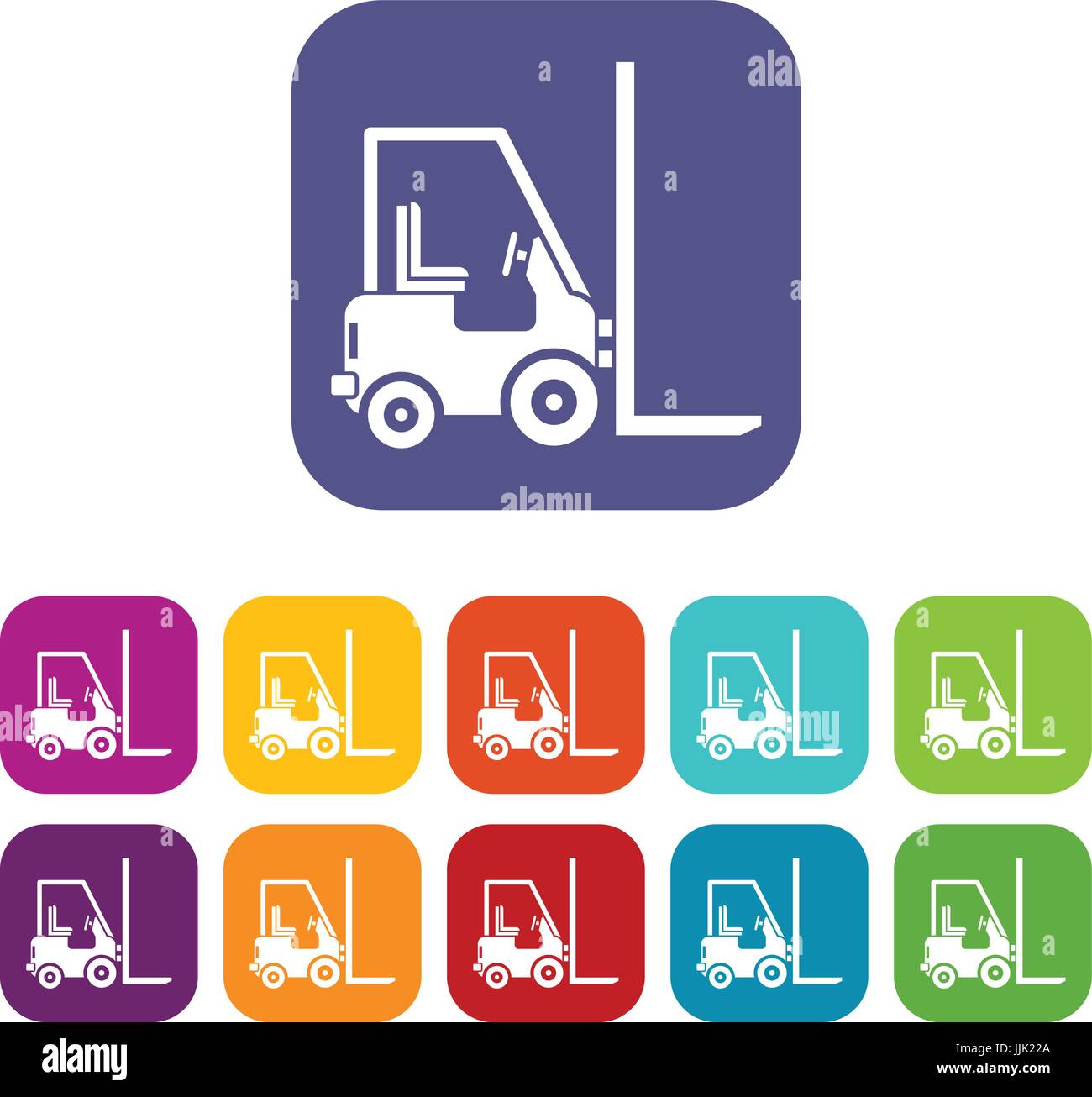 Stacker loader icons set Stock Vector Image & Art - Alamy