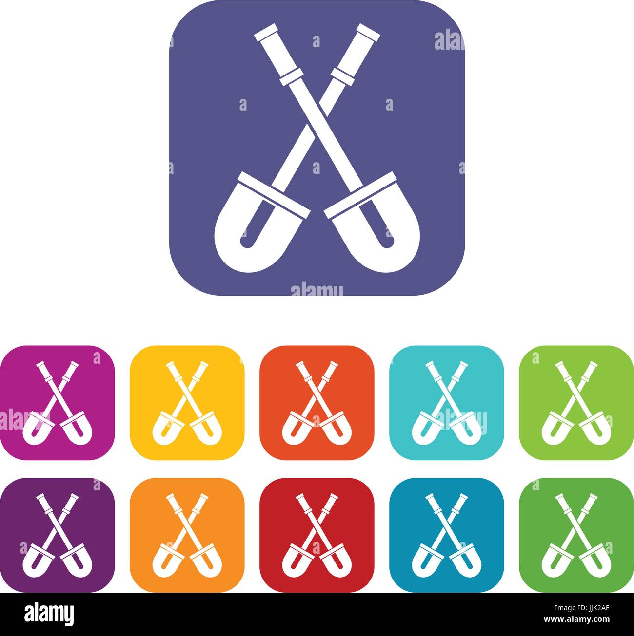 Shovels icons set Stock Vector Image & Art - Alamy