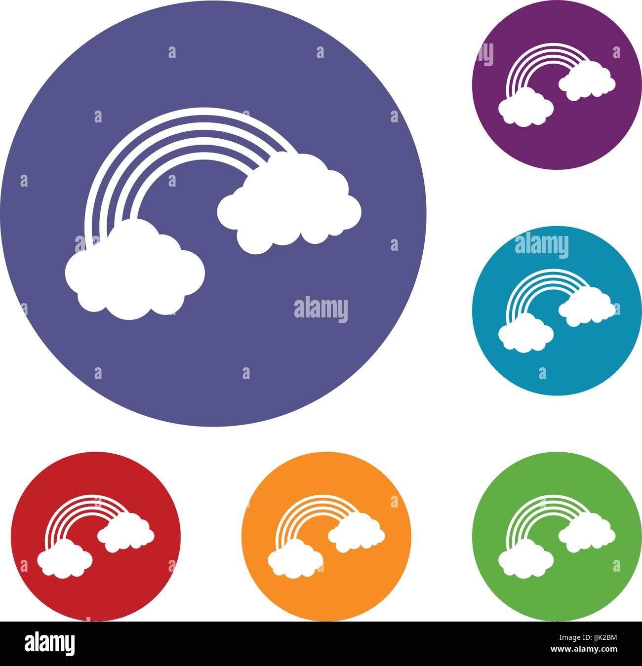 Rainbow icons set Stock Vector Image & Art - Alamy