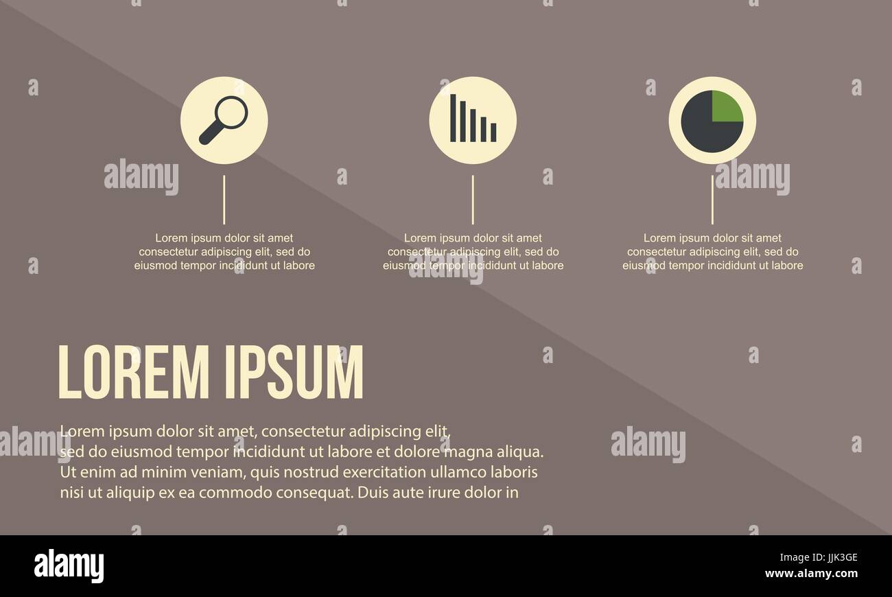 Busines Infographic with brown background Stock Vector Image & Art - Alamy