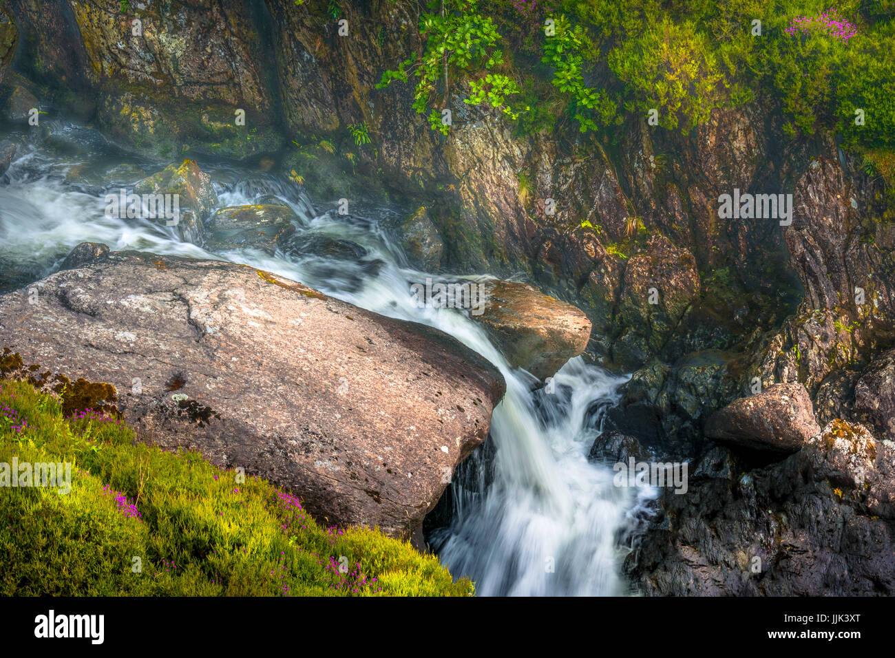 Mountain river stream rocky waterfall hi-res stock photography and ...