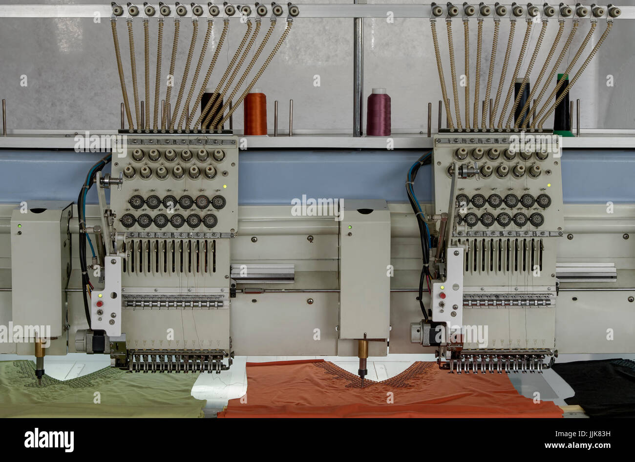 industrial textile machines Stock Photo - Alamy