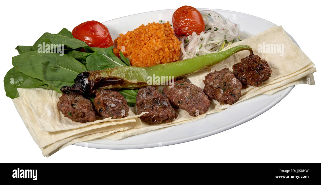 meatball plate restaurant menu Stock Photo - Alamy