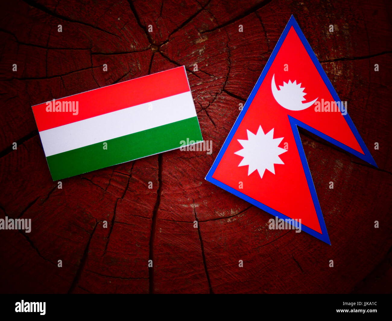 Nepal hungary flag hi-res stock photography and images - Alamy