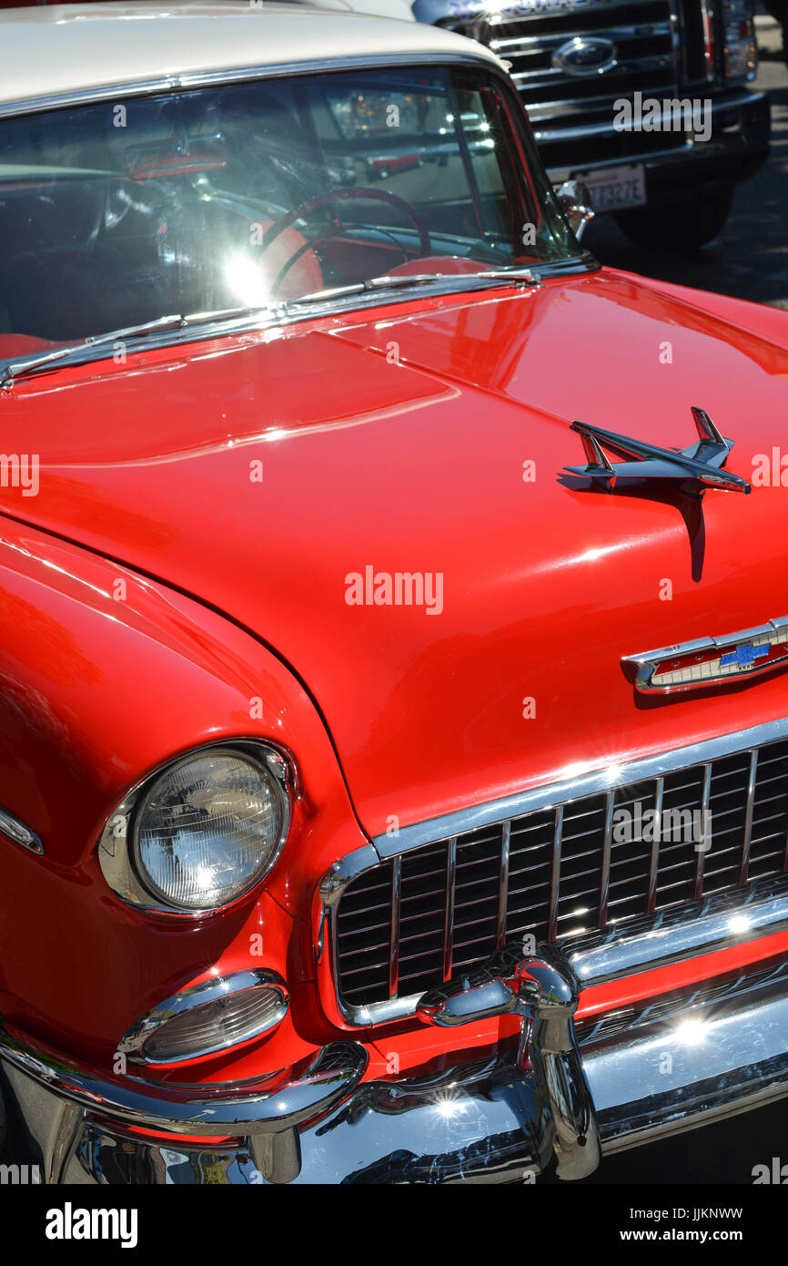 Red Vintage Car Stock Photo - Alamy