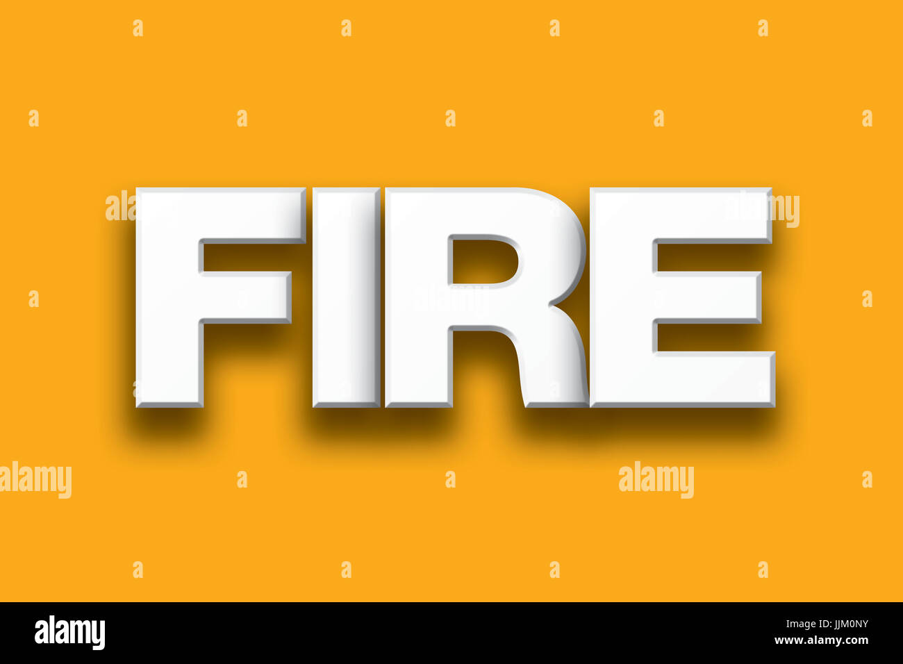 The word Fire concept written in white type on a colorful background ...
