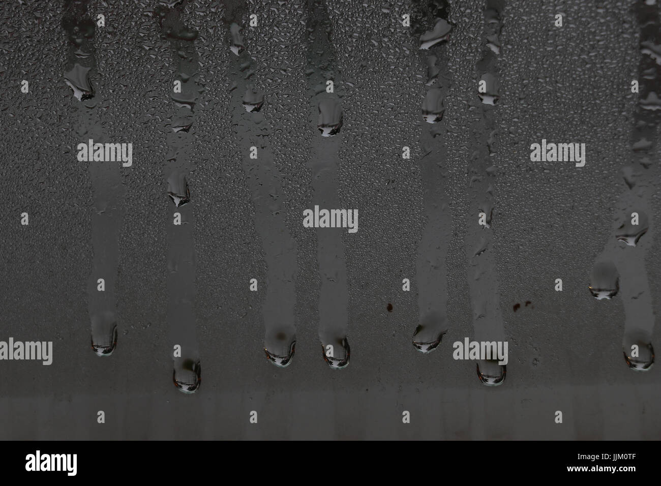 water drop on window,focus at water drops falling Stock Photo - Alamy