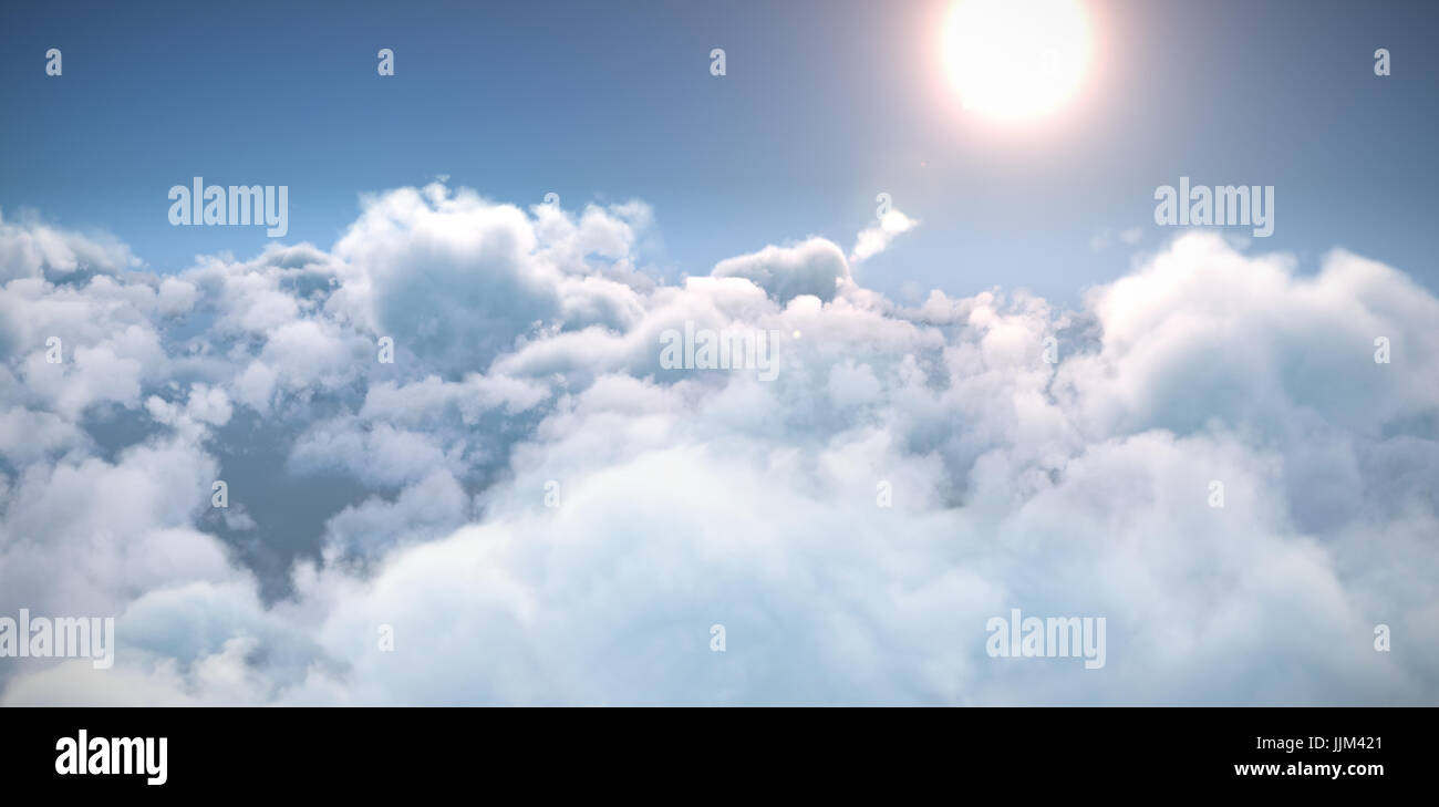 Bright sunny clouds hi-res stock photography and images - Alamy