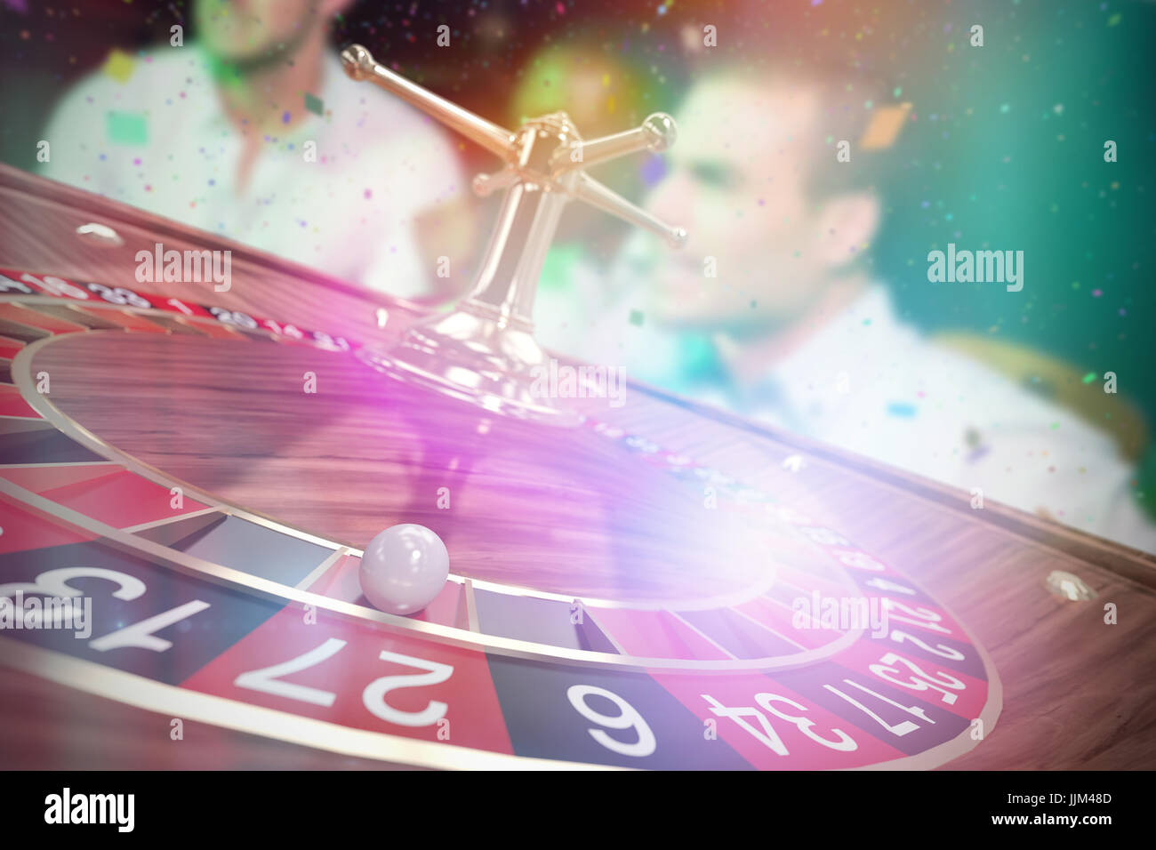 Roulette wheel ball on number hi-res stock photography and images - Alamy