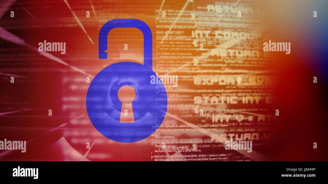 Composite 3d image of lock Stock Photo - Alamy