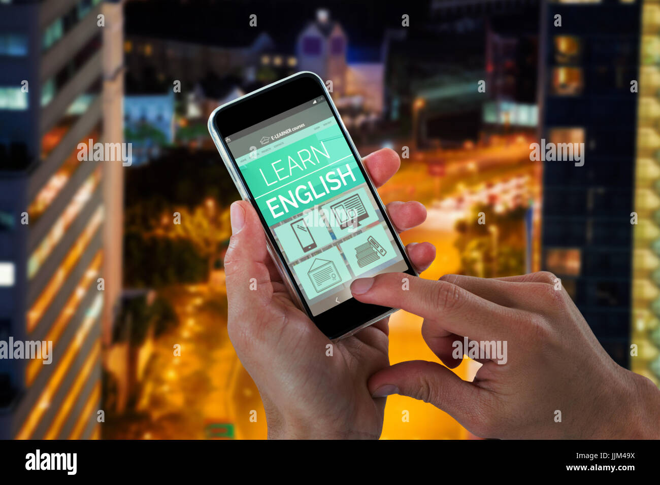 Phone screen white background no hands hi-res stock photography and ...