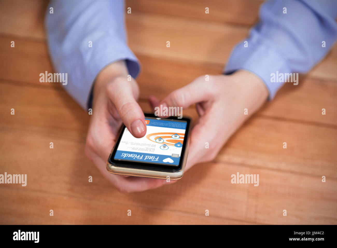 Composite 3d image of interface of chat application Stock Photo - Alamy