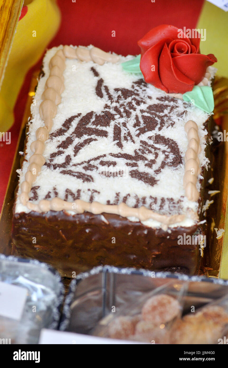 Cake. Saint George´s day in Catalonia Stock Photo - Alamy