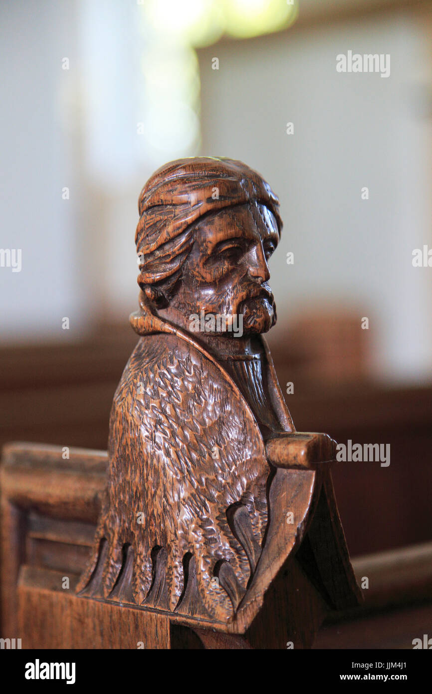 Carved wood pew hi-res stock photography and images - Alamy