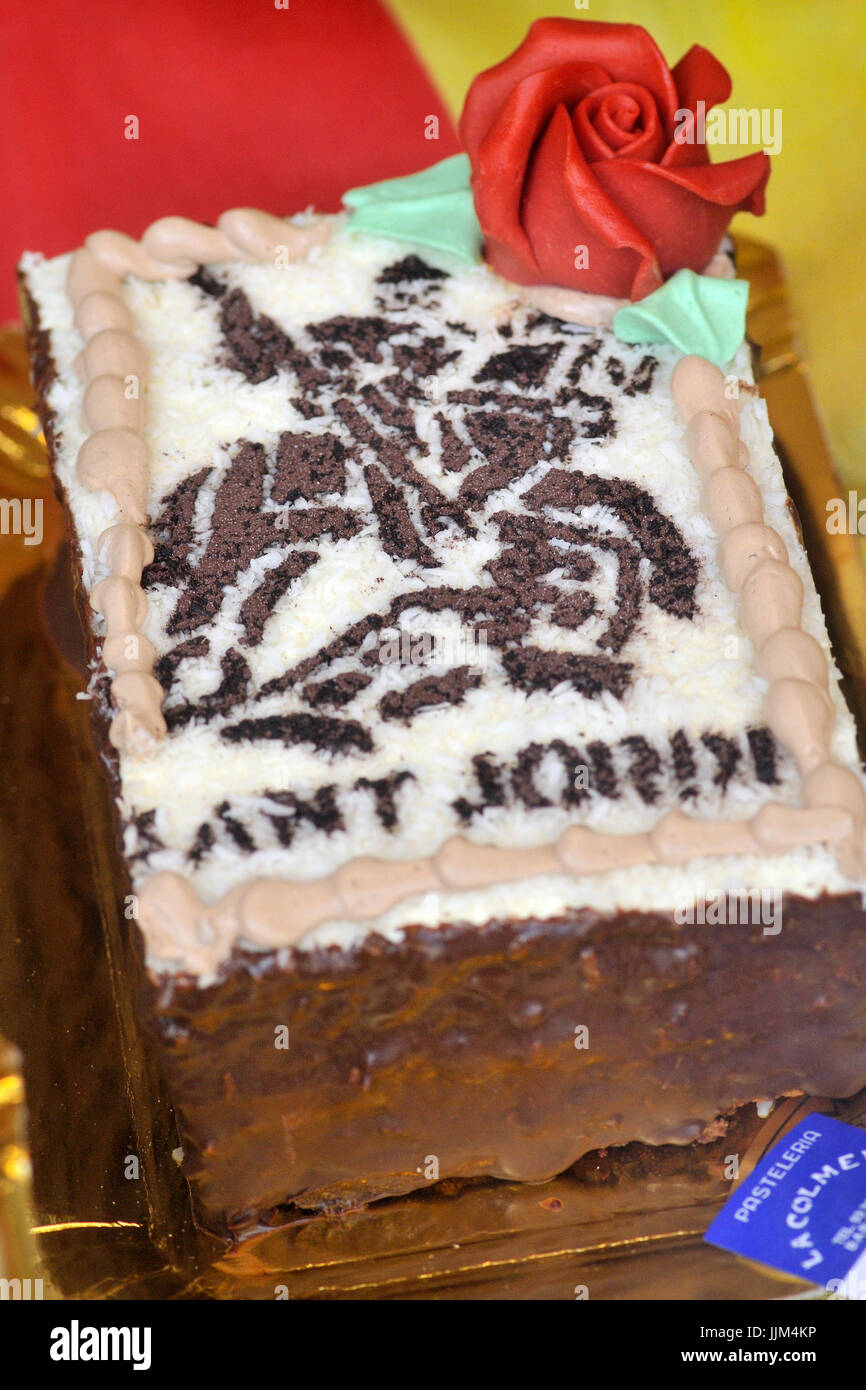 Cake. Saint George´s day in Catalonia Stock Photo - Alamy