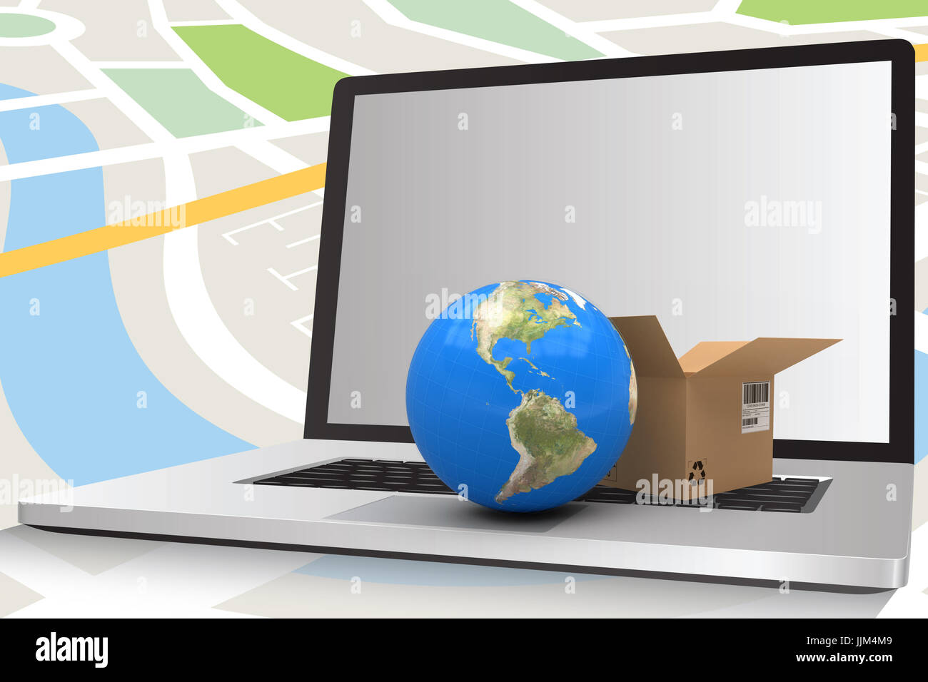 Courier map location icon hi-res stock photography and images - Alamy
