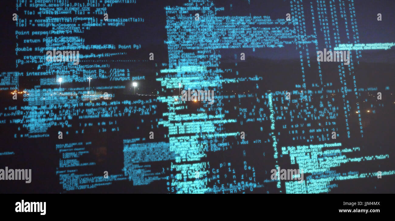 Composite 3d image of composite image of binary codes Stock Photo - Alamy