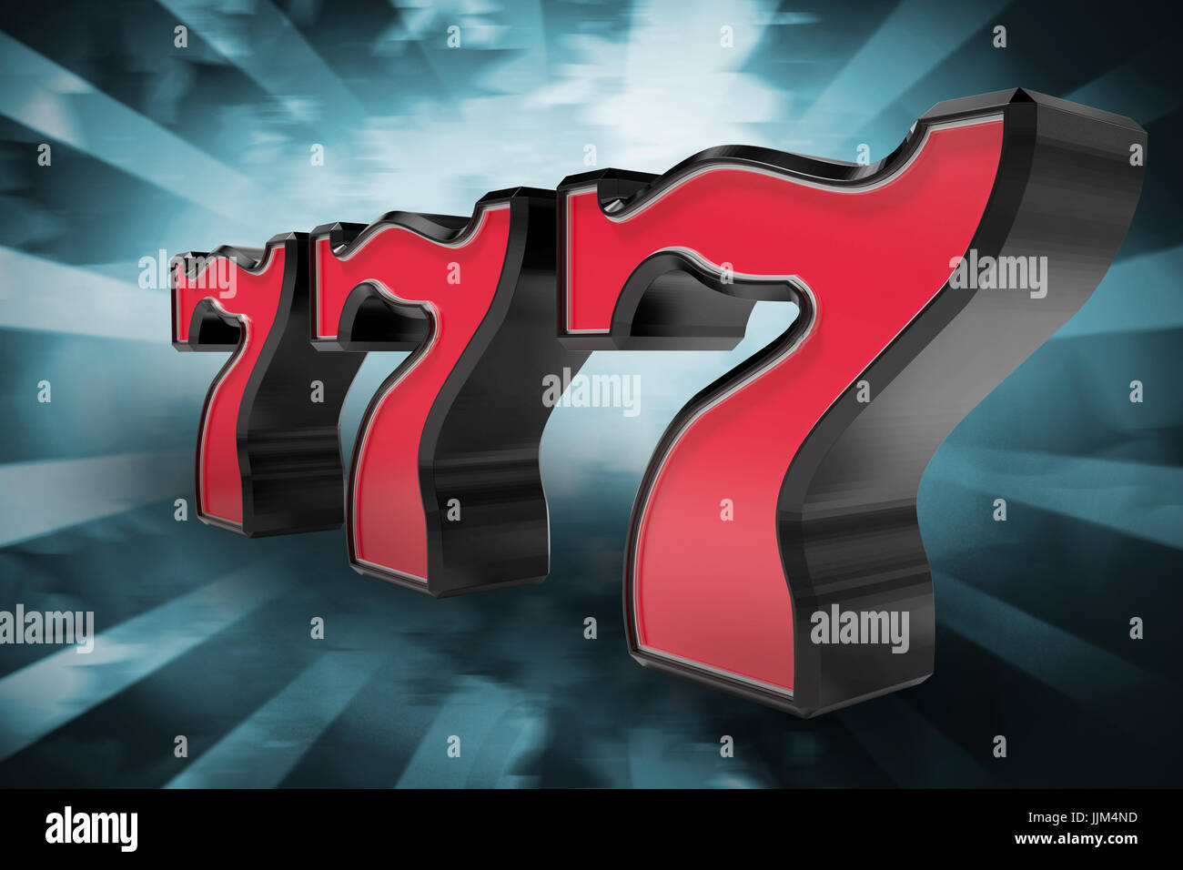 Composite image of 3d image of numbers seven Stock Photo - Alamy