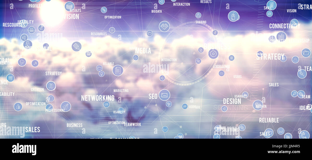 Composite 3d image of technology icons Stock Photo - Alamy