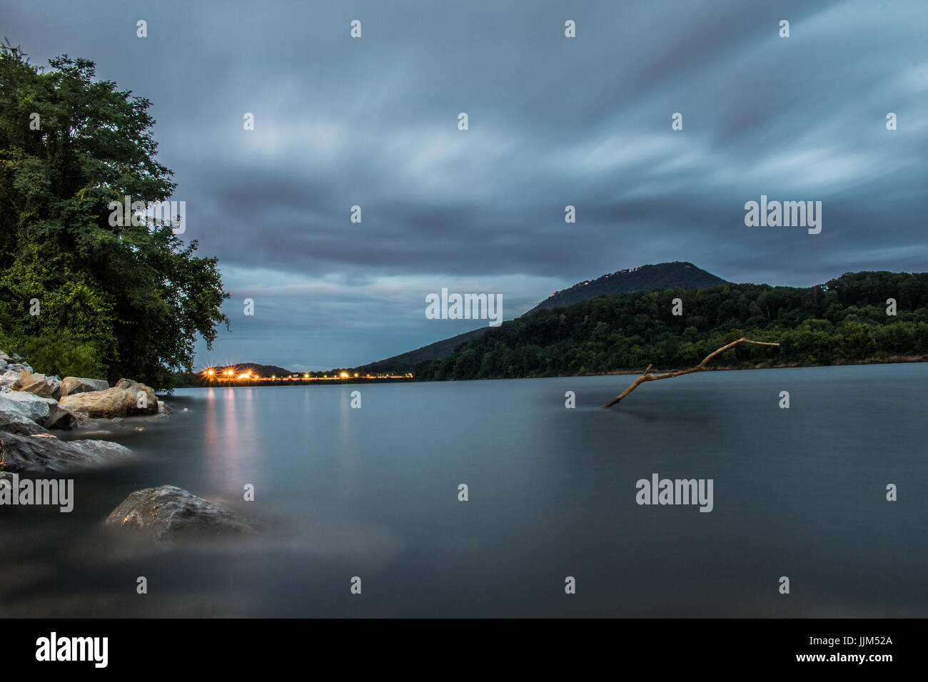 Long Exposure River Water Sunset Stock Photo - Alamy
