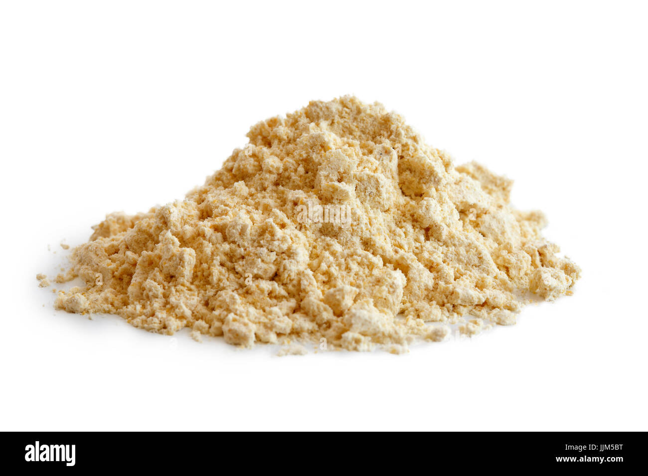 Heap of chickpea flour isolated on white Stock Photo - Alamy