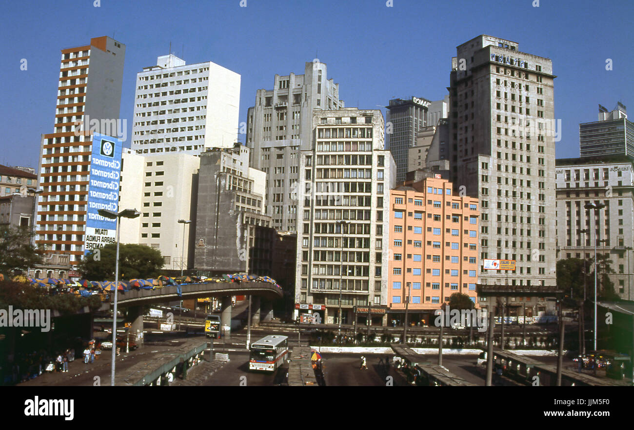 Flag Square; Center; Sao Paulo; Brazil; 1995 Stock Photo - Alamy