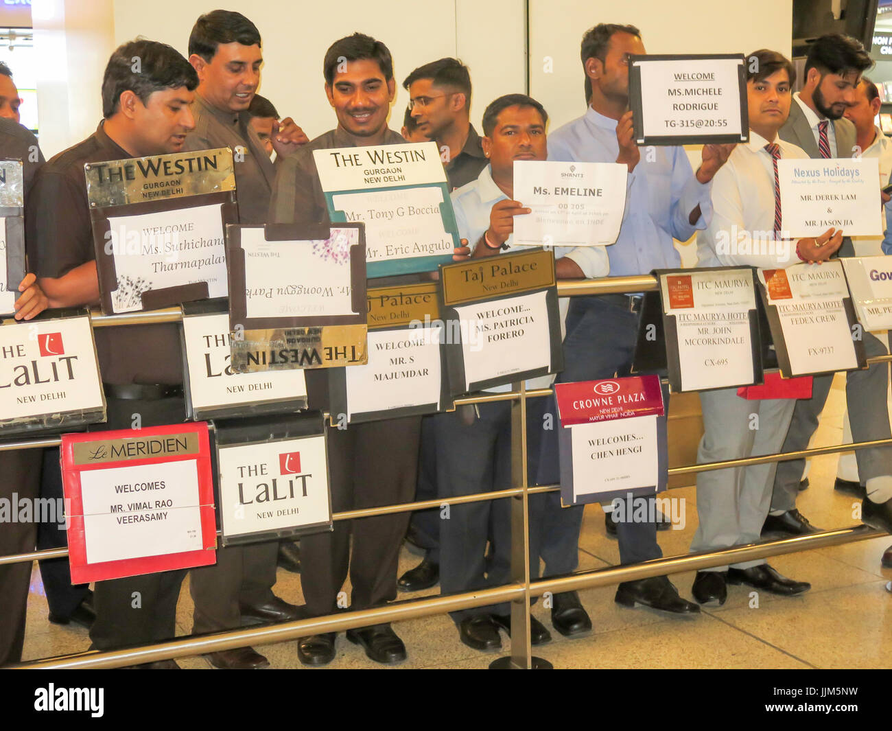 Taxi and Limo drivers are picking-up clients for the hotels at the ...