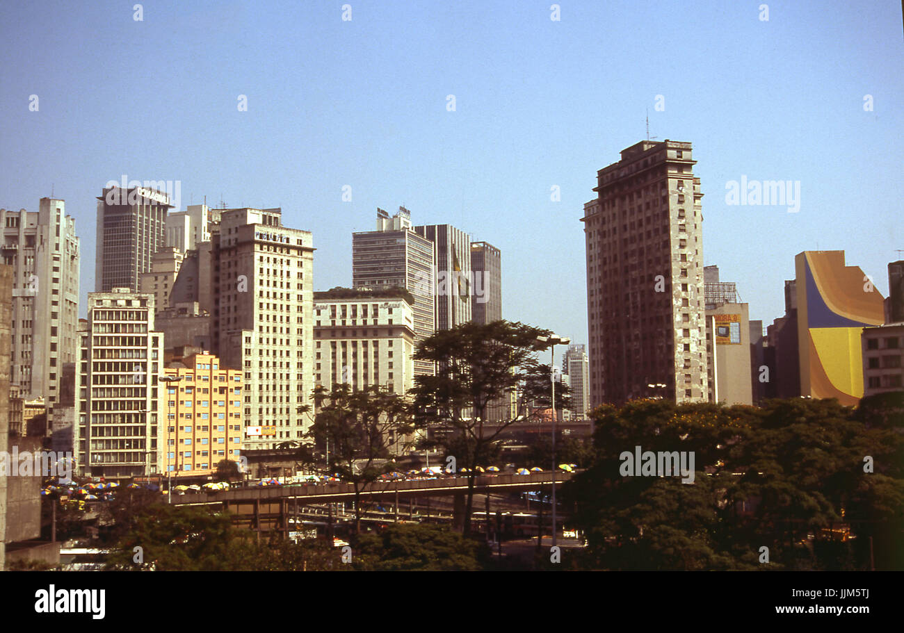 Flag Square; Center; Sao Paulo; Brazil; 1995 Stock Photo - Alamy