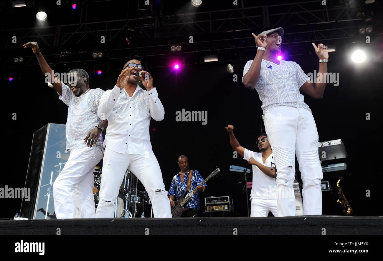 Robert 'Kool' Bell, founding member of Kool and the Gang, performing at ...