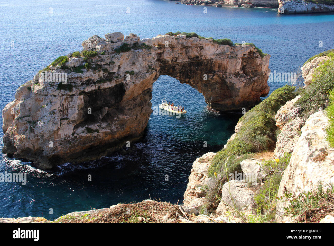 Baleares, Mallorca, Cala Santanyi, Es Pontas Stock Photo - Alamy