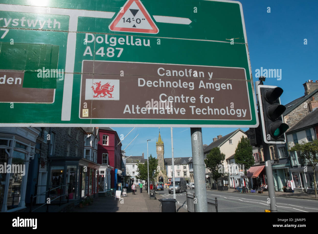 Centre for Alternative Technology,CAT,sign,market,town,Mach,Machynlleth ...