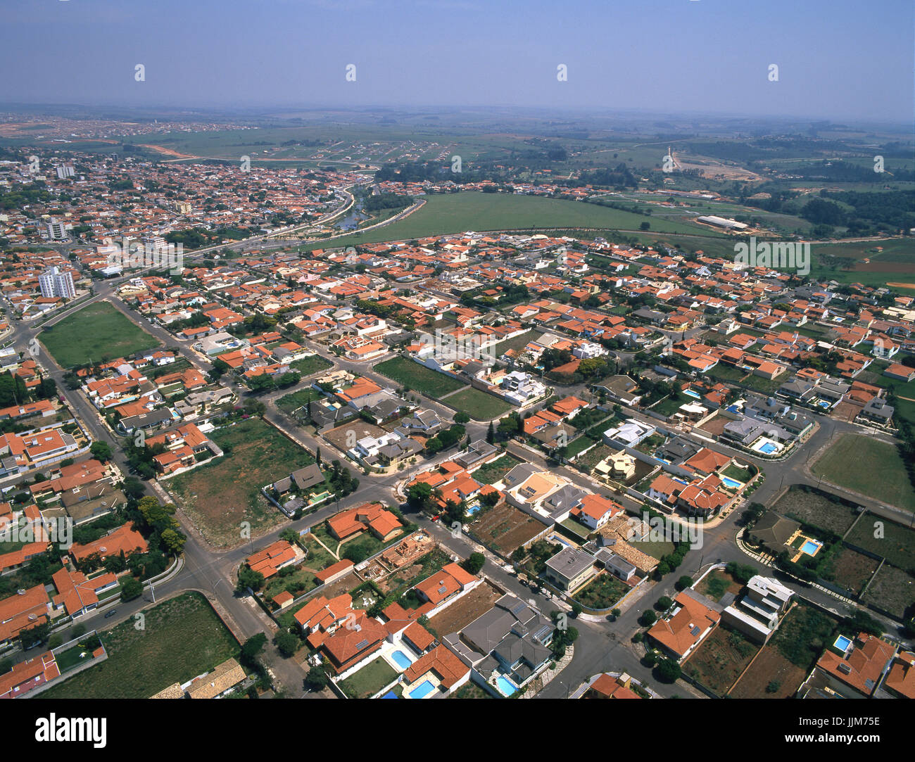 Aerial view, Indaiatuba, Sao Paulo, Brazil Stock Photo - Alamy