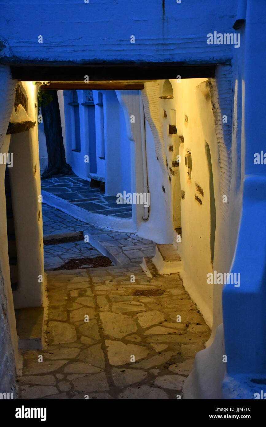 Tinos night photos Stock Photo - Alamy